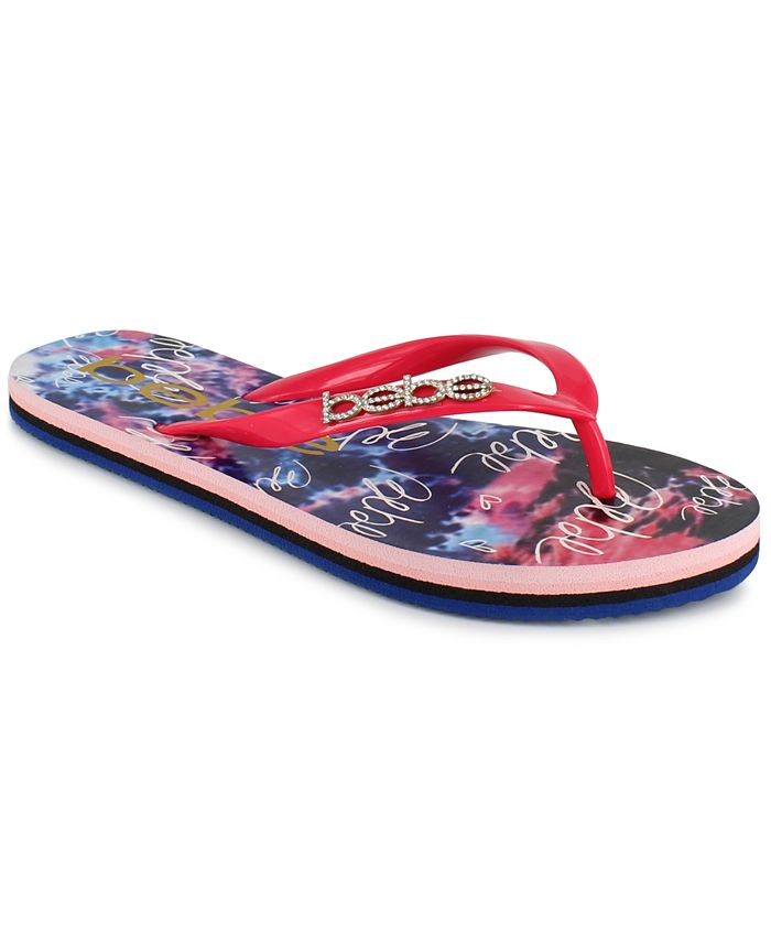 bebe Women's Tamia Multicolor Flip Flop & Reviews - Sandals - Shoes ...