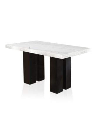 CLOSEOUT! Camila Rectangle 70" Marble Counter Height Table - Macy's