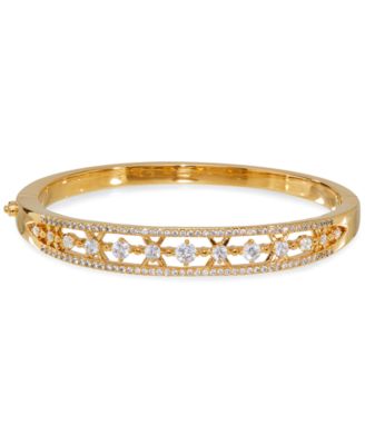 Eliot Danori Cubic Zirconia Snowflake Openwork Bangle Bracelet, Created ...