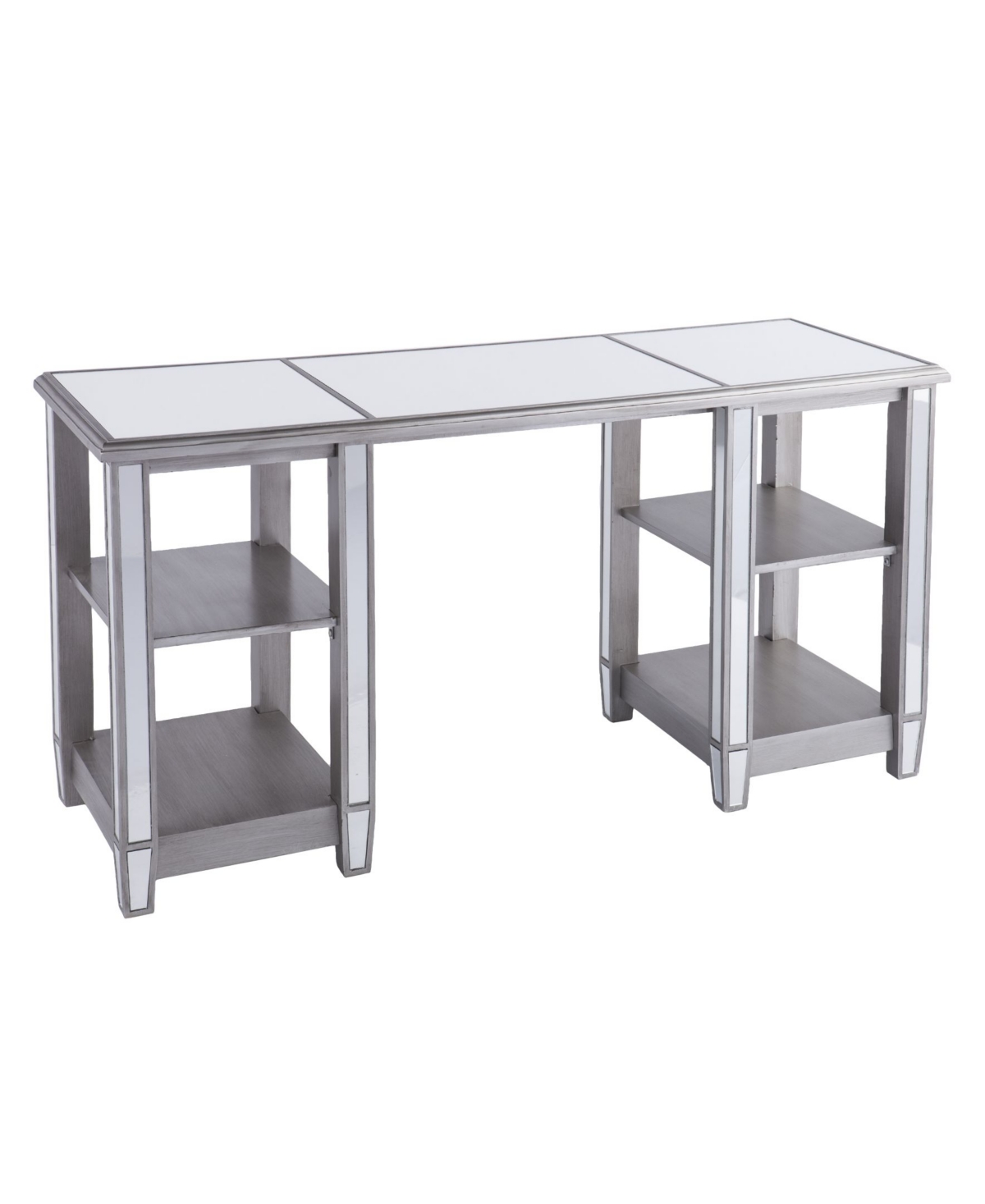 Click here for Worti Mirrored Desk Glam Style - Silver prices