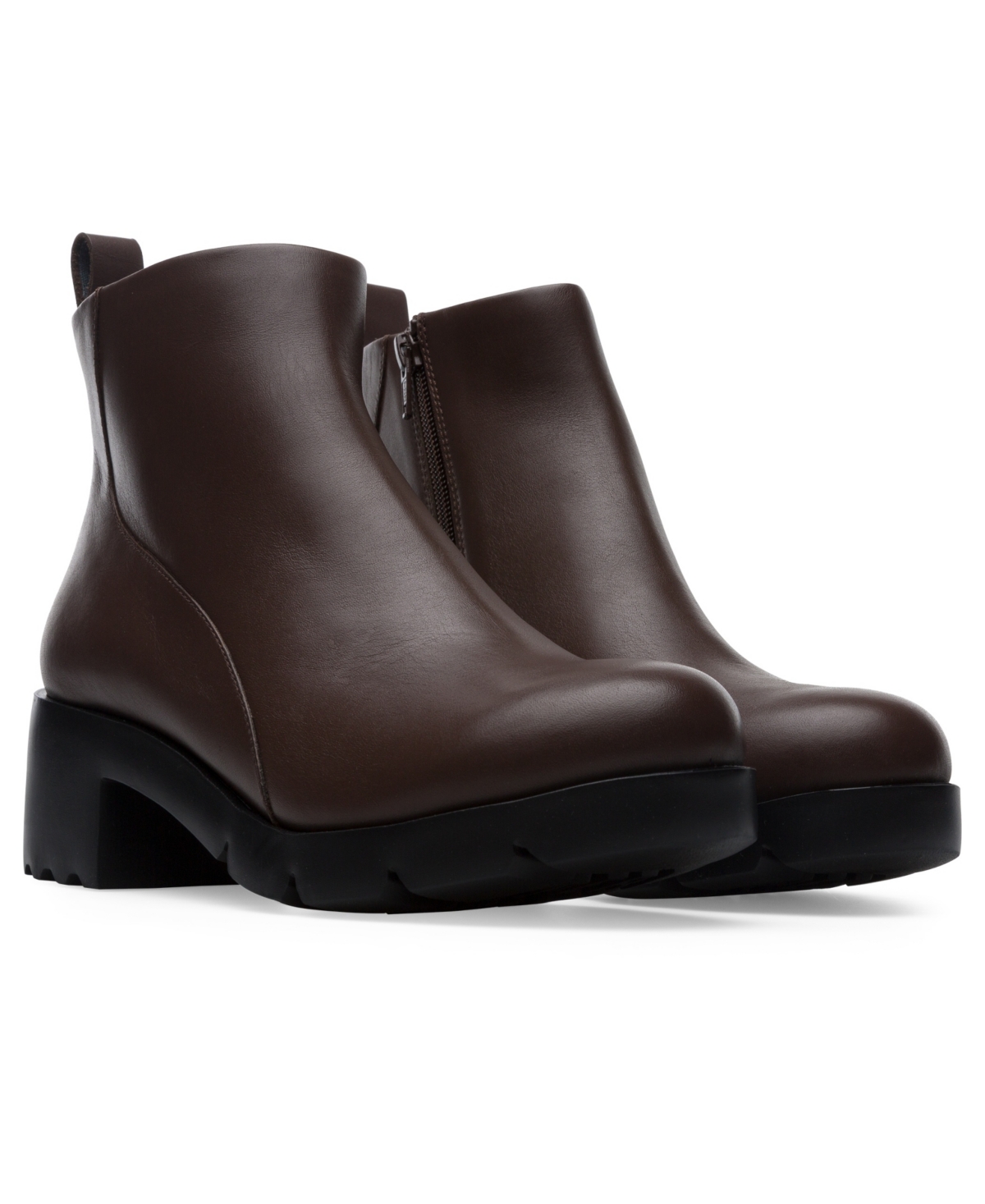 Click here for Camper Wanda Leather Ankle-boot - Brown prices