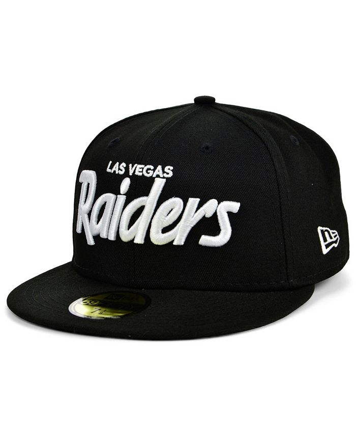 New Era Las Vegas Raiders Script 59FIFTY Cap - Macy's