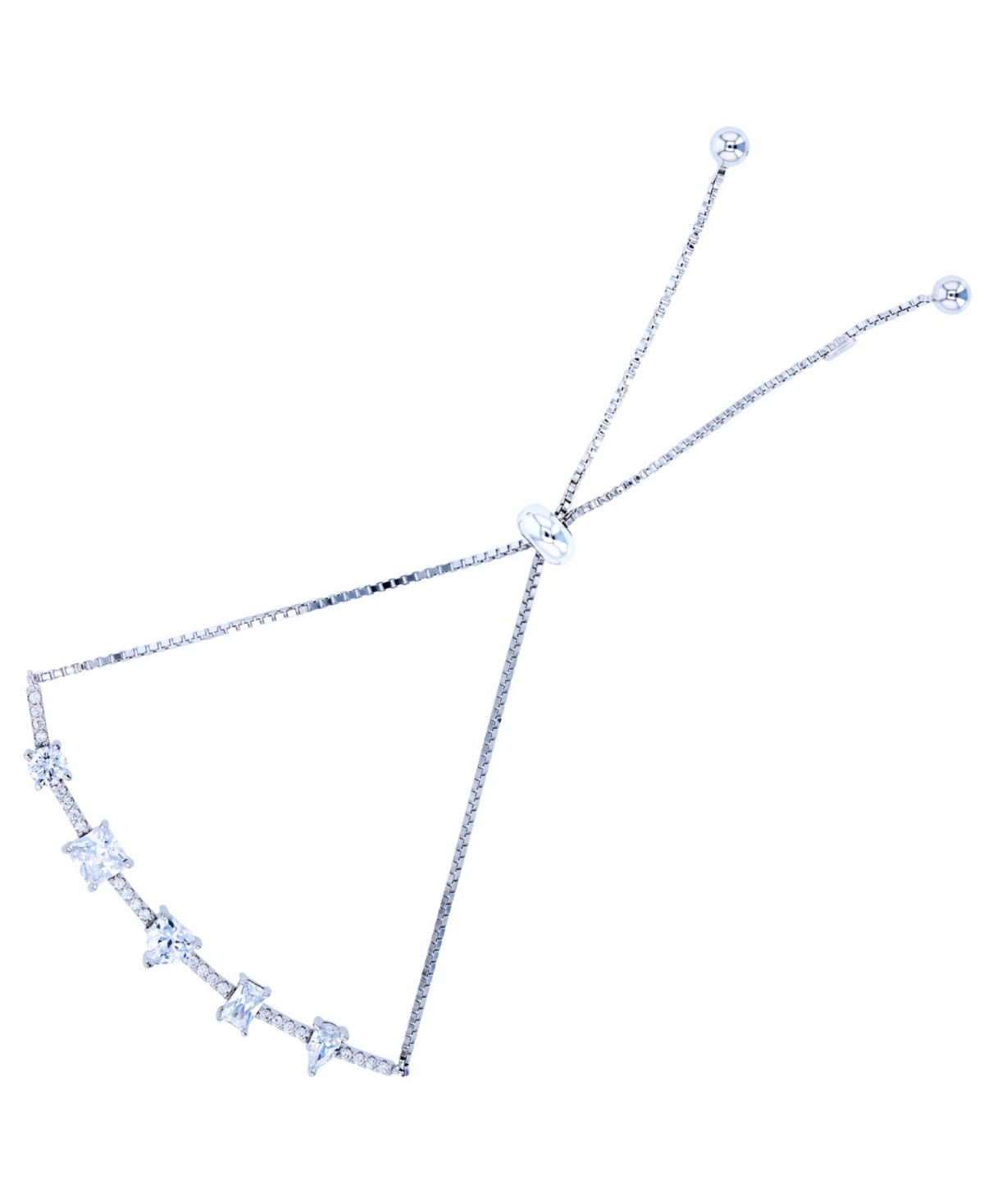 Click here for Cubic Zirconia Multi Cut Adjustable Bolo Bracelet... prices