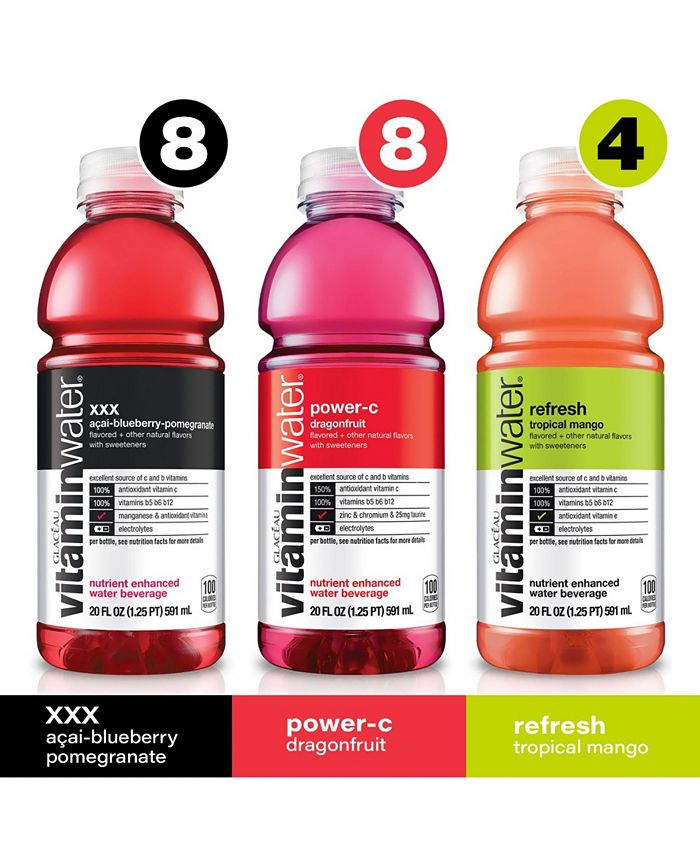 vitaminwater Variety Pack, 20 oz, 20 Count - Macy's