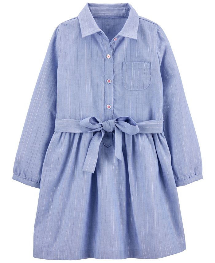 Carter's Toddler Girls Chambray Woven Dress - Macy's
