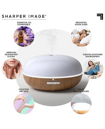 Sharper Image Diffuser Ultrasonic Aromatherapy Dome LED 100mL - Macy's
