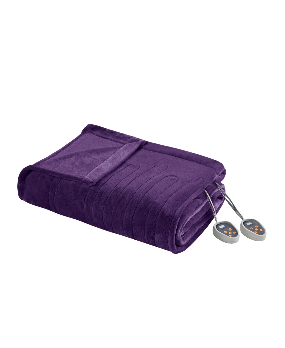 Click here for Beautyrest Plush Blanket  Full - Purple prices