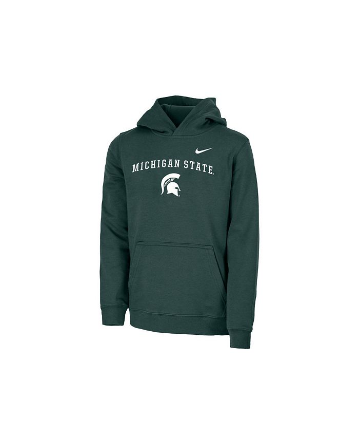Nike Michigan State Spartans Youth Club Fleece Pullover Hooded ...
