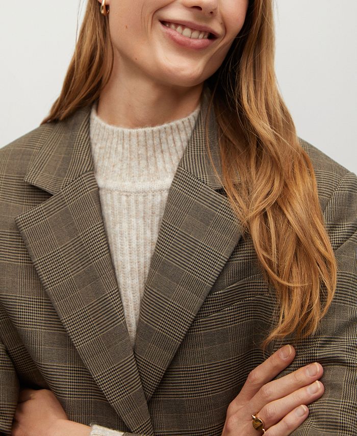 MANGO Women's Structured Suit Blazer - Macy's