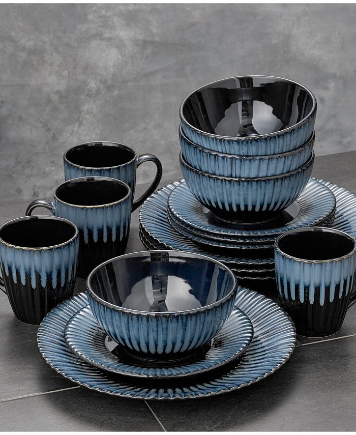 Over and Back Kknox 16 Piece Dinnerware Set, Service for 4 - Macy's