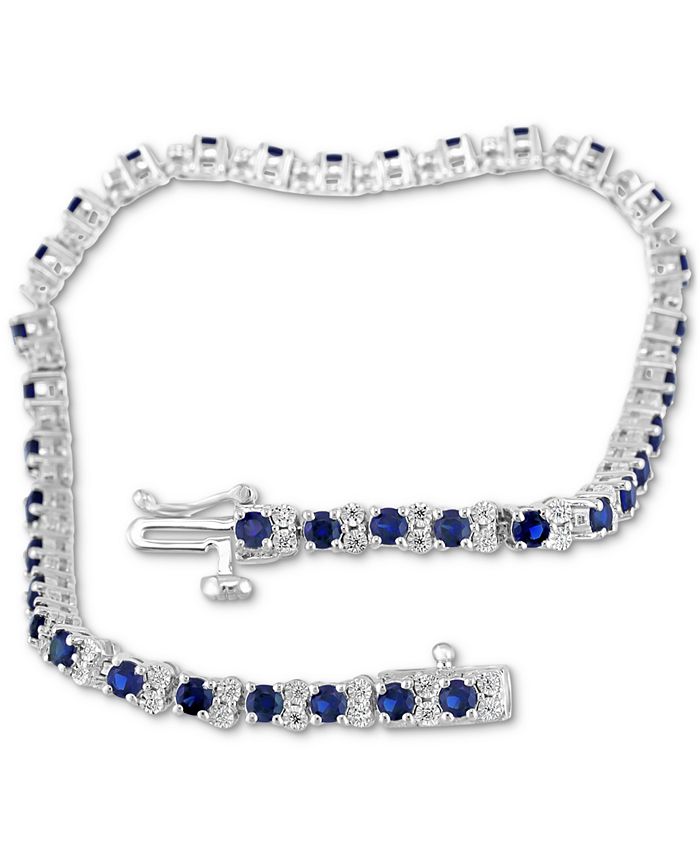 EFFY Collection EFFY® Sapphire (3-7/8 ct. t.w) & Diamond (1/4 ct. t.w ...