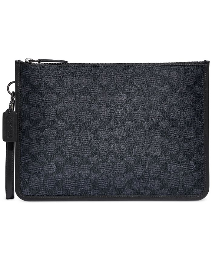 COACH Men's Signature Charter Pouch - Macy's