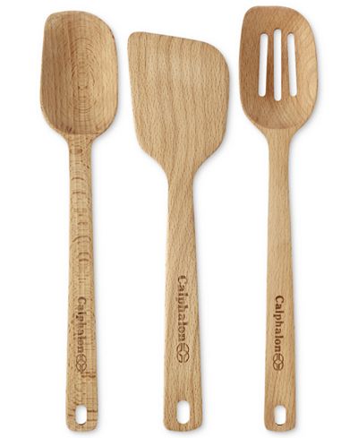 Calphalon 3 Piece Solid Beechwood Kitchen Utensil Set - Kitchen Gadgets ...
