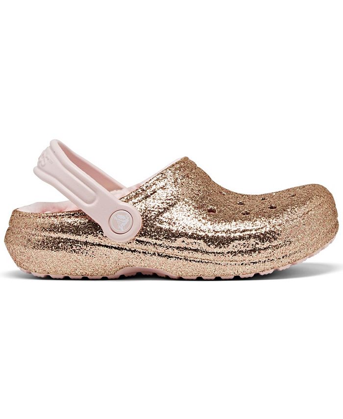 Crocs Little Girls Glitter Lined Clogs from Finish Line & Reviews ...