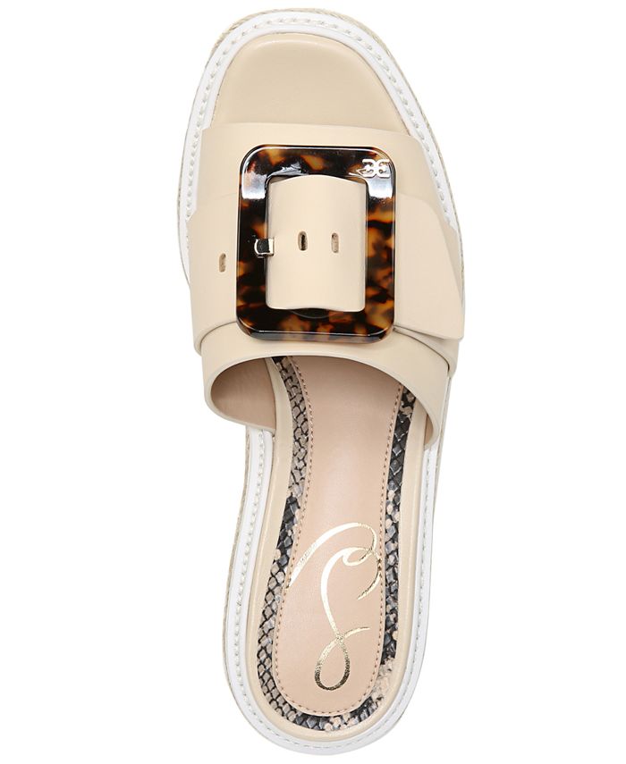 Sam Edelman Women's Livi Buckle Wedge Sandals - Macy's