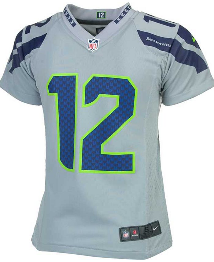 Nike Kids' Twelfth Man Seattle Seahawks Game Jersey, Big Boys (8-20 ...
