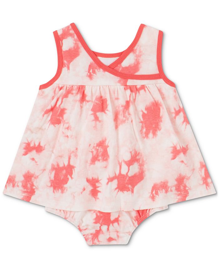 Calvin Klein Baby Girls Tie-Dye Cotton Sunsuit - Macy's