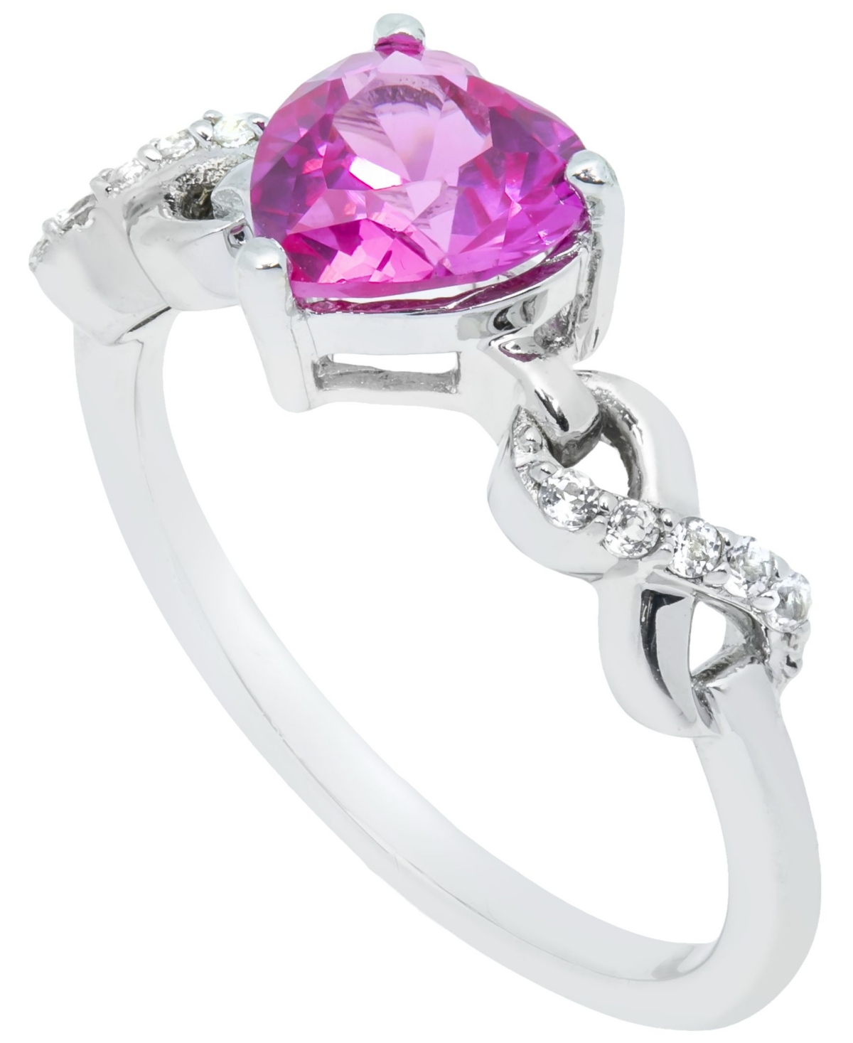 Click here for Womens Heart infinity Ring in Sterling Silver - Me... prices