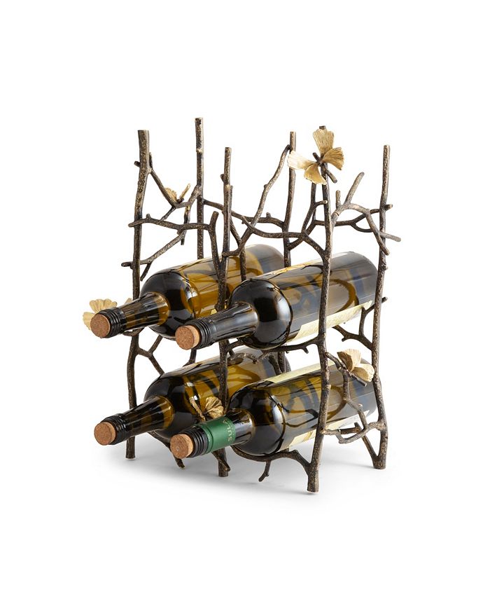 Michael Aram Butterfly Ginkgo 6-Bottle Wine Rack - Macy's