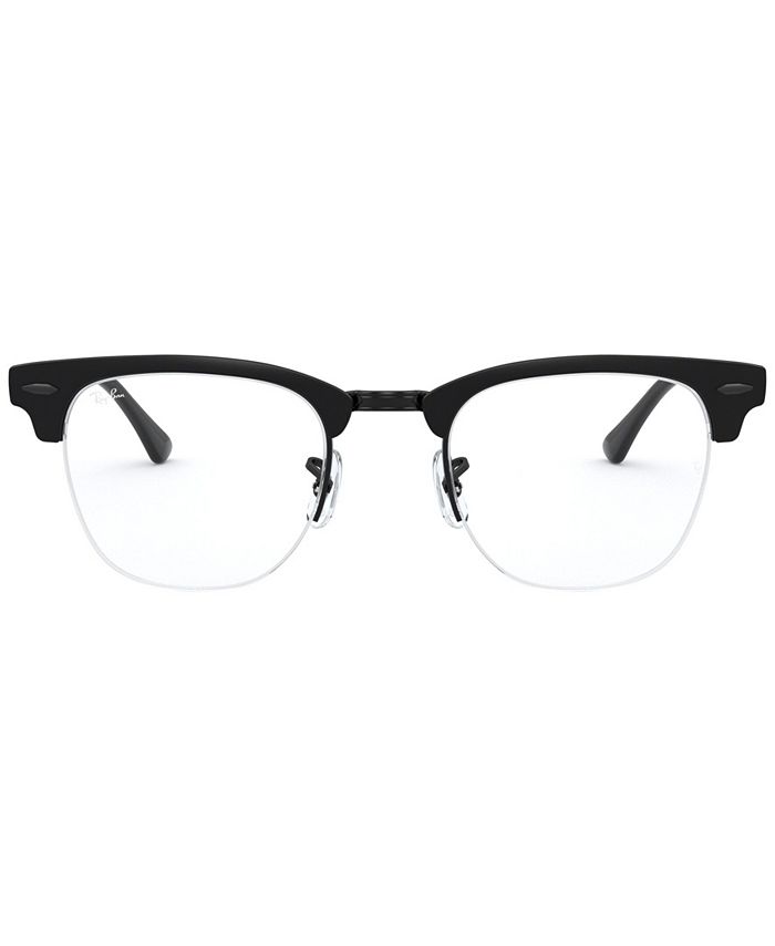 Ray-Ban RX3716VM Clubmaster Metal Optics Unisex Square Eyeglasses - Macy's