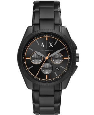 AX Men's Chronograph Black Stainless Steel Bracelet Watch 42mm - Macy's