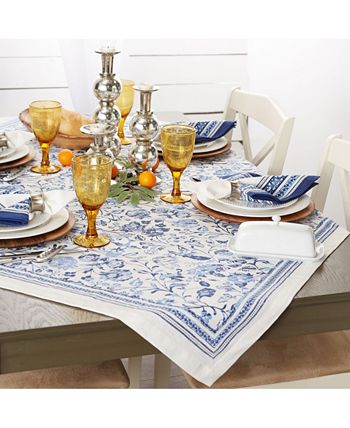 Design Imports Madeira Print Tablecloth 60" x 84" - Macy's