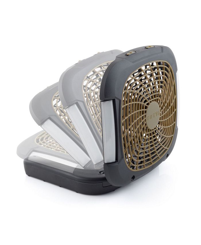 Treva 10" Portable Battery Powered Fan with Lights - Macy's