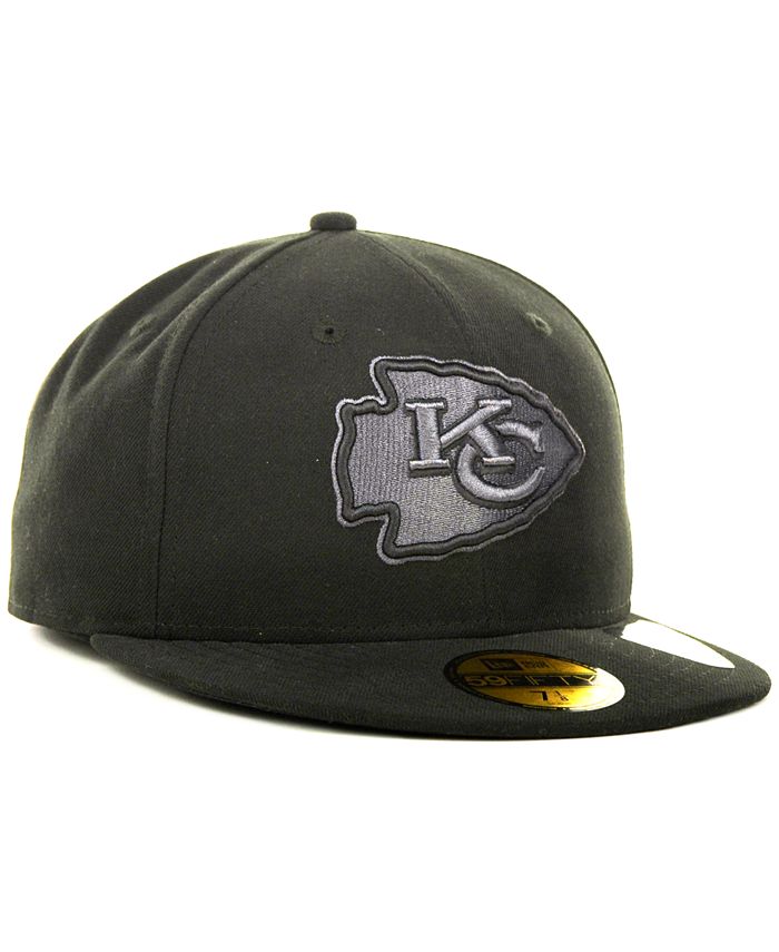 New Era Kansas City Chiefs Black Gray 59FIFTY Cap - Macy's