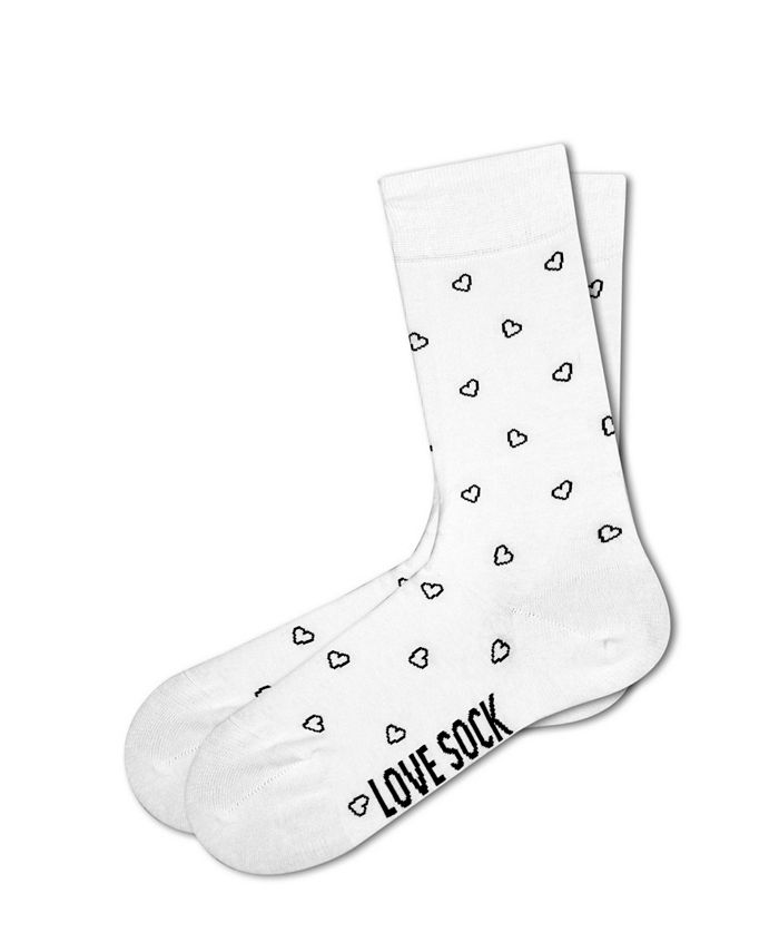 Love Sock Company Mini Hearts Women's Super Soft Cotton Seamless Toe ...