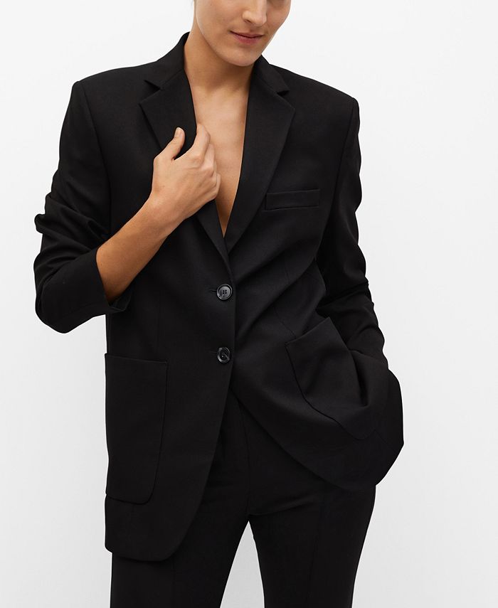 MANGO Women's Essential Structured Blazer - Macy's