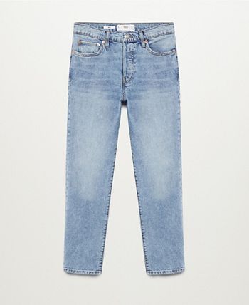 MANGO Women's Straight Cotton Jeans - Macy's