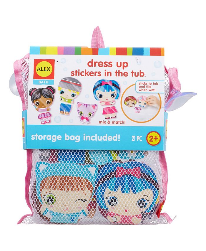 ALEX Toys Alex Bath Dress Up Stickers In the Tub Kids Bath Activity ...