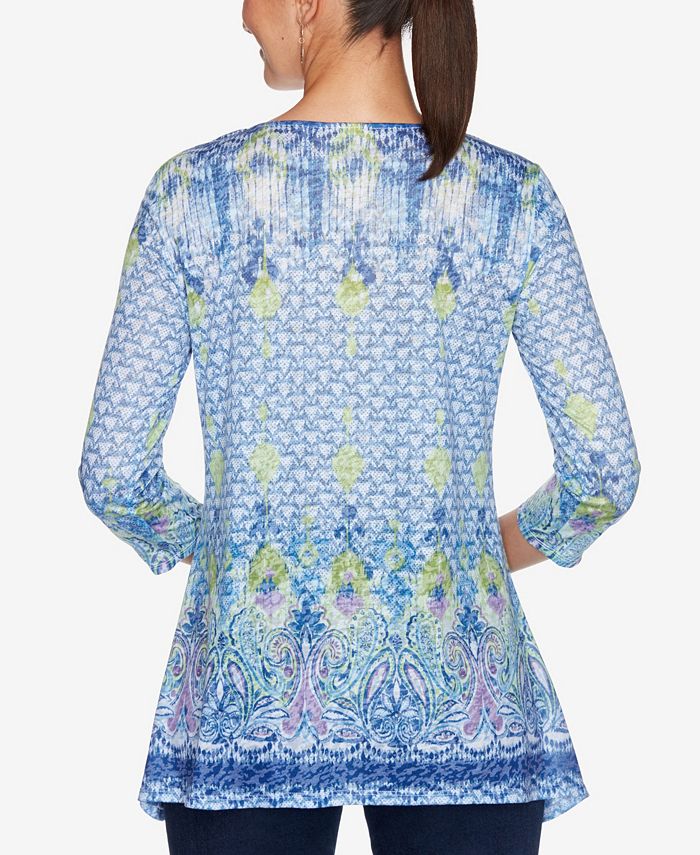Ruby Rd. Plus Size Knit Provencal Top - Macy's