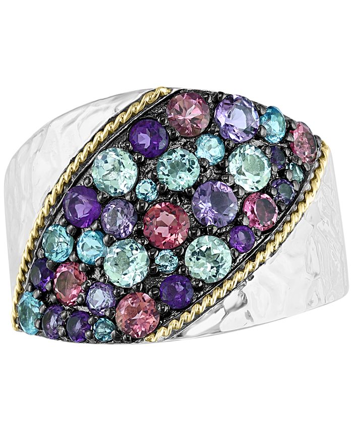EFFY Collection EFFY® Multi-Gemstone Cluster Ring (2-1/4 ct. t.w.) in ...