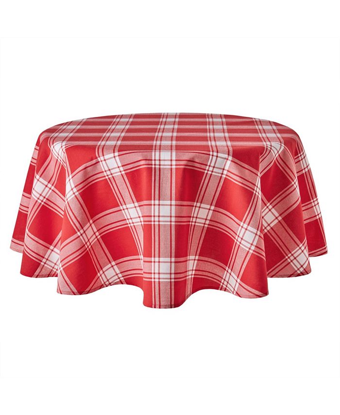 Town & Country Living Buffalo Check Tablecloth Single Pack 70" Round ...