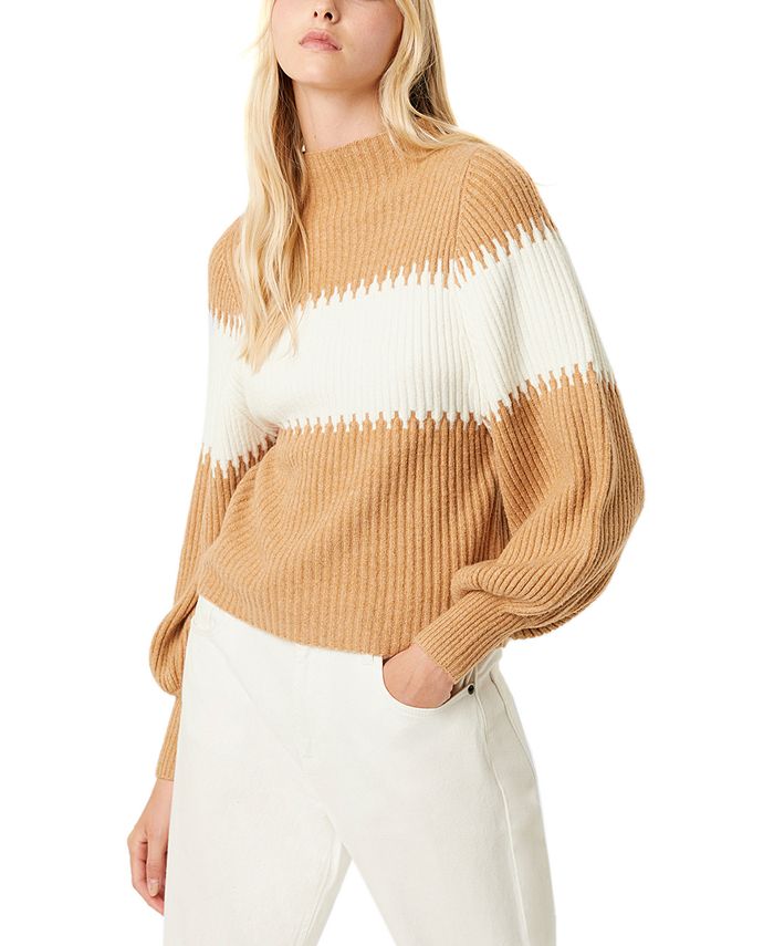 French Connection Sophia Knit Striped Sweater - Macy's