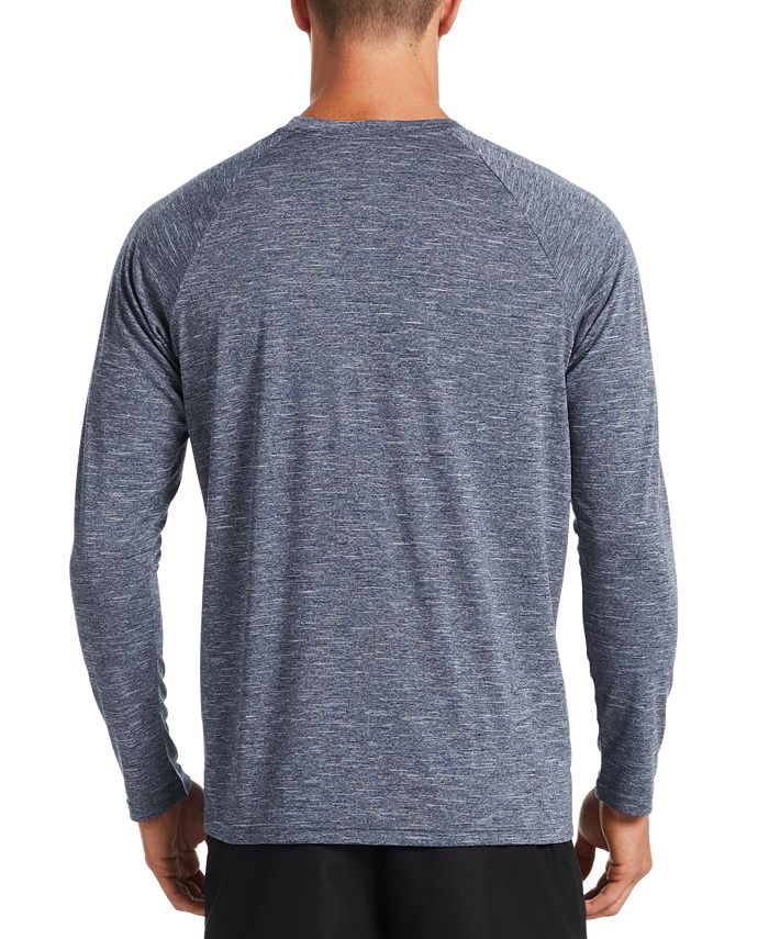 Nike Men's Heather Hydroguard Long Sleeve Swim T-Shirt - Macy's