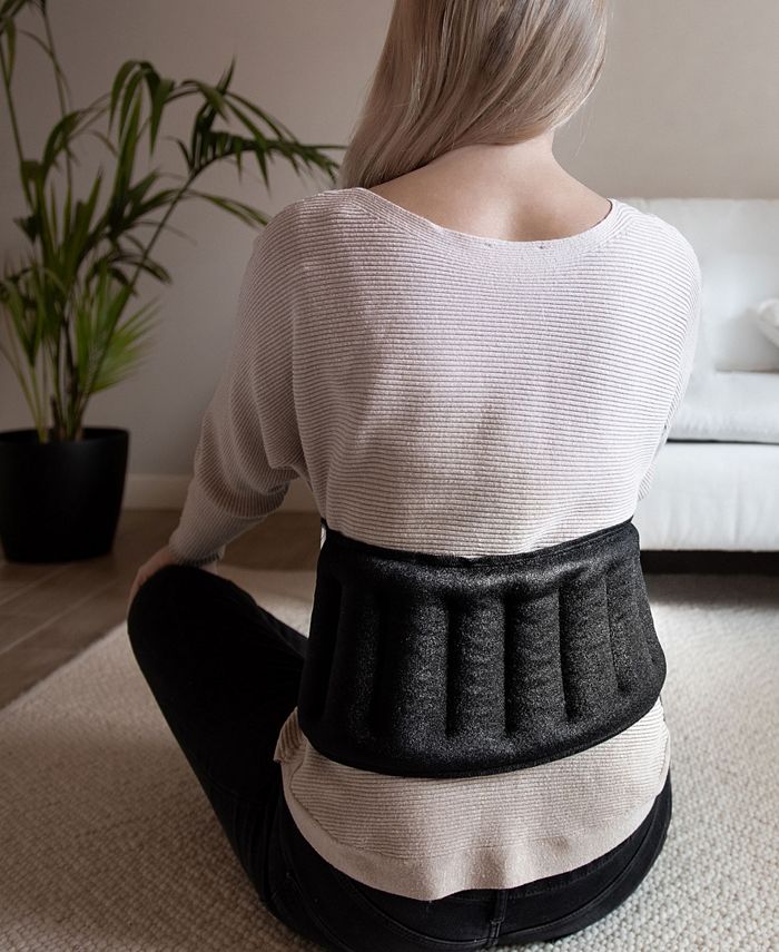 Huggaroo Back Wrap Microwavable Heating Pad, Black - Macy's