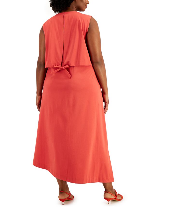 Alfani Plus Size Layered Asymmetrical-Hem Dress, Created for Macy's ...