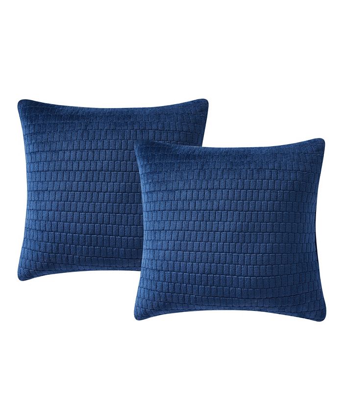 Infinity Home 2pk 18" square Textured Decorative Pillows - Macy's