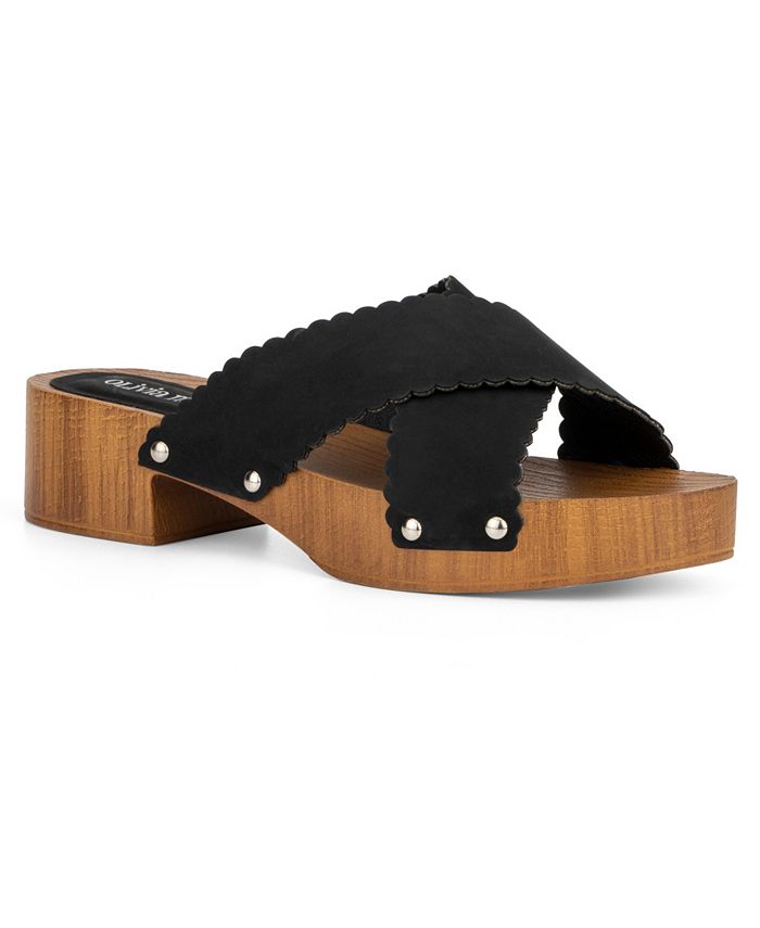 Olivia Miller Women's Coco Plum Slide Clog Sandals - Macy's