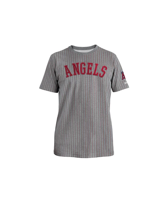 New Era Los Angeles Angels Men's Throwback Pinstripe Crew Shirt - Macy's