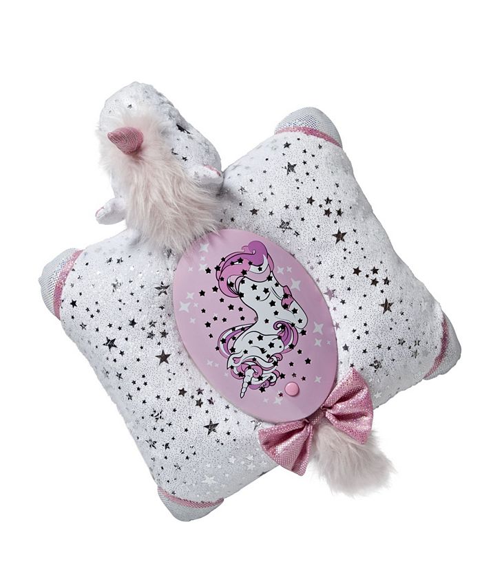 Pillow Pets Glittery Unicorn Sleep time Lite Plush Night Light ...