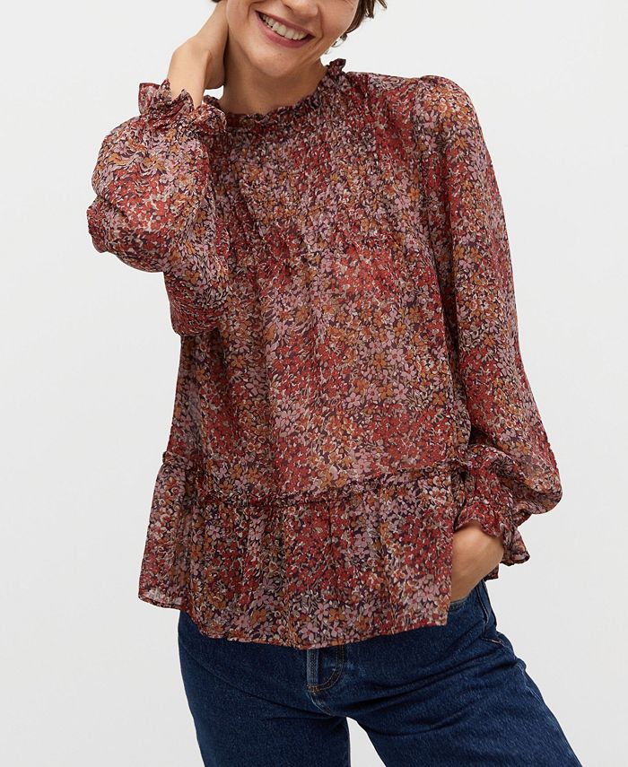 MANGO Women's Floral Print Blouse - Macy's