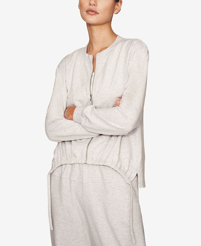 b new york Curved-Hem Zip-Front Jacket - Macy's