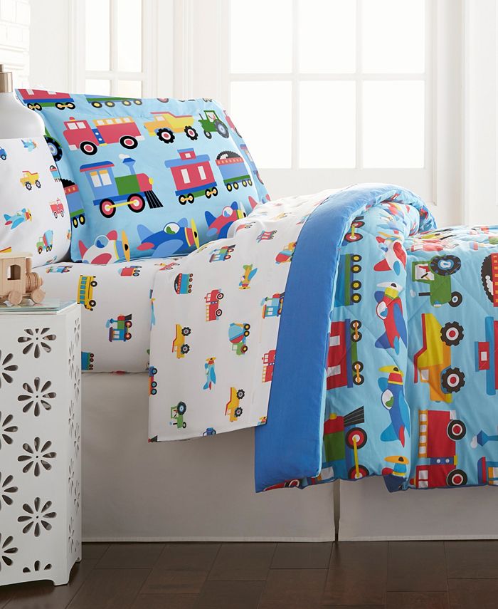 Wildkin Trains, Planes, Trucks Twin Lightweight Comforter Set - Macy's