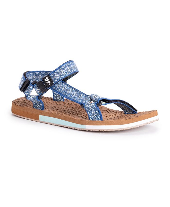 Muk Luks Women's Sand Bar Flat Beach Sandals & Reviews - Sandals ...