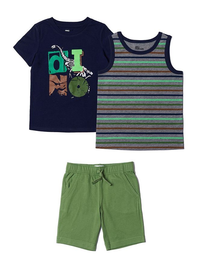 Epic Threads Toddler Boys 3 Piece Short Set - Macy's