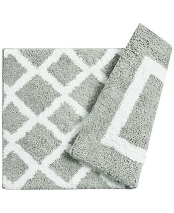 Décor Studio Baily Reversible Tufted 20" x 30" Bath Rug - Macy's