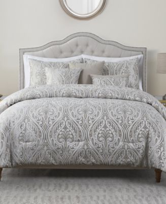 Neisha 6 Piece Jacquard King Comforter Set - Macy's